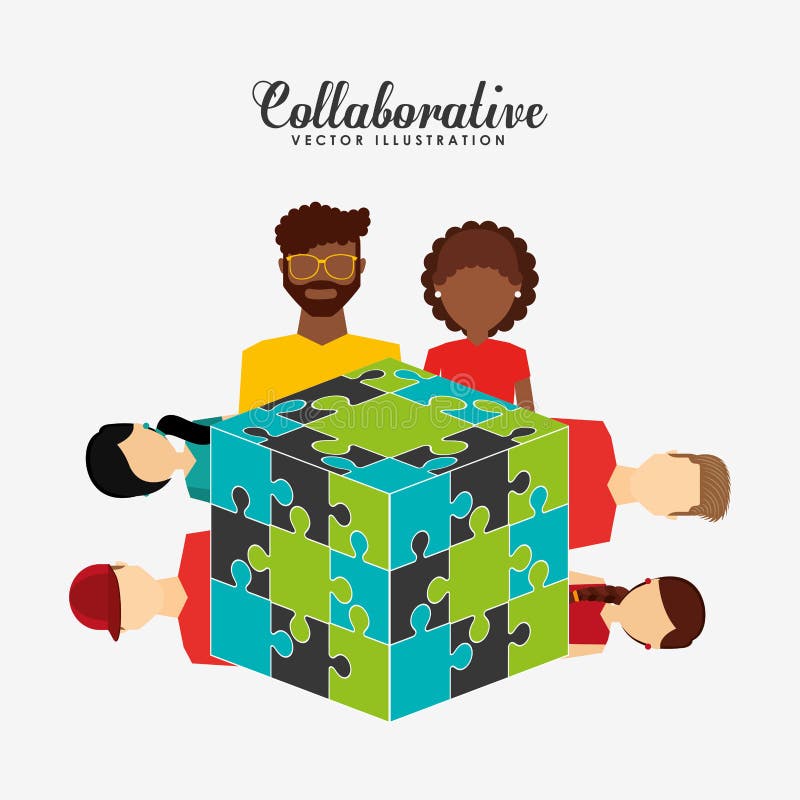 Collaborative Concept Design Stock Illustration - Illustration of ...