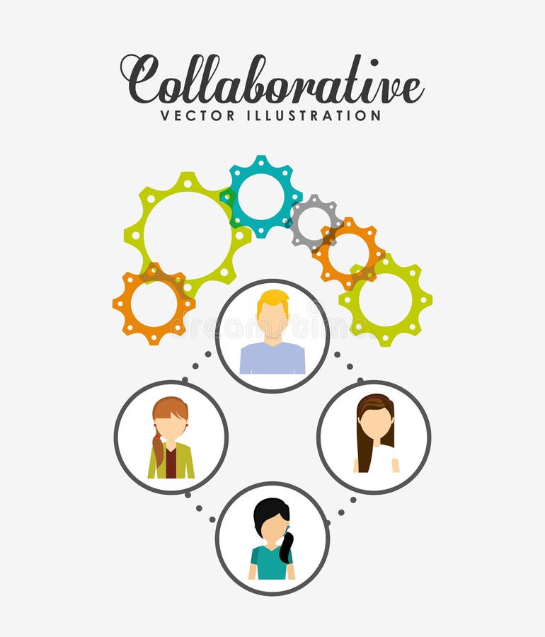Collaborative Concept Design Stock Illustration - Illustration of ...