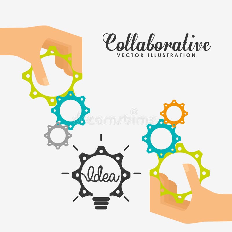 Collaborative Concept Design Stock Illustration - Illustration of ...