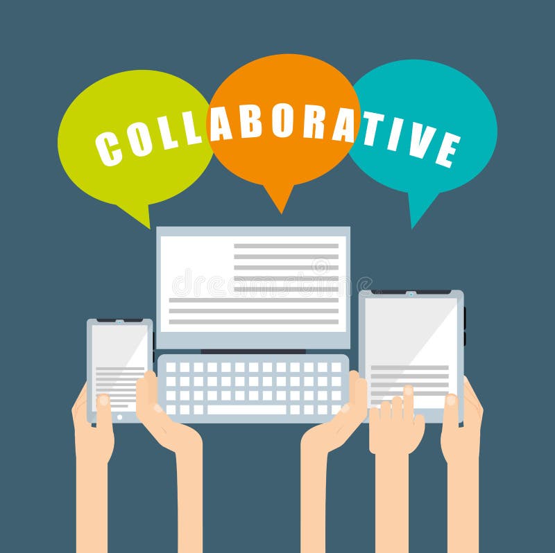 Collaborative Concept Design Stock Illustration - Illustration of ...