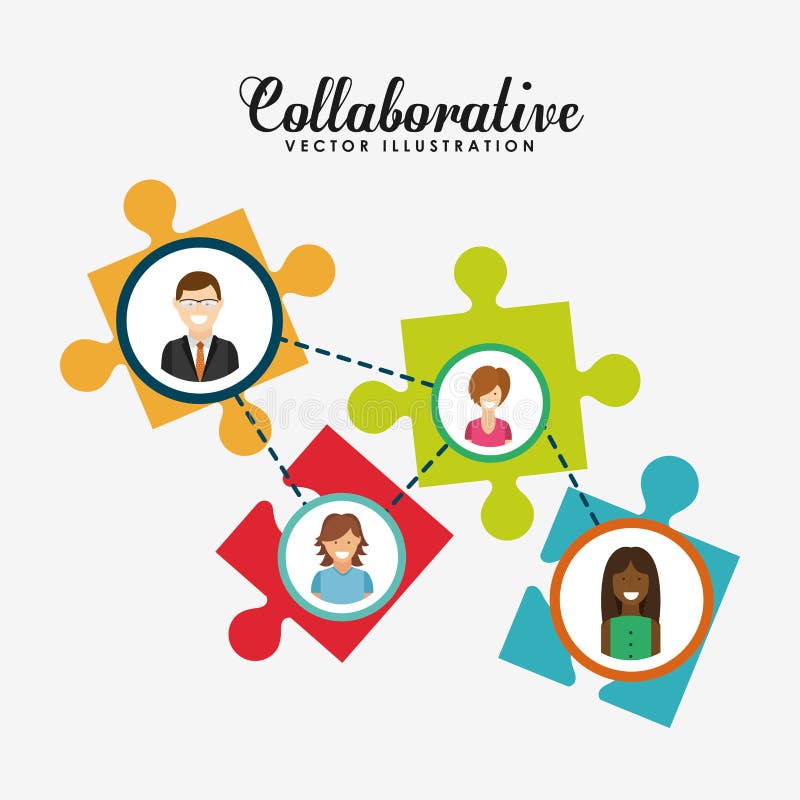 Collaborative Concept Design Stock Illustration - Illustration of ...