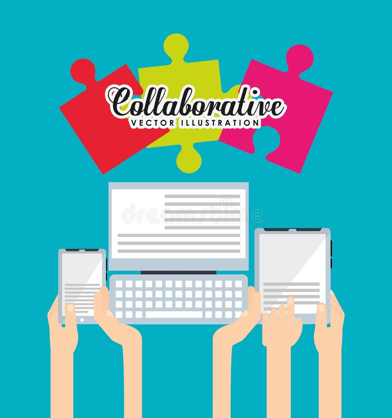 Collaborative Concept Design Stock Illustration - Illustration of ...