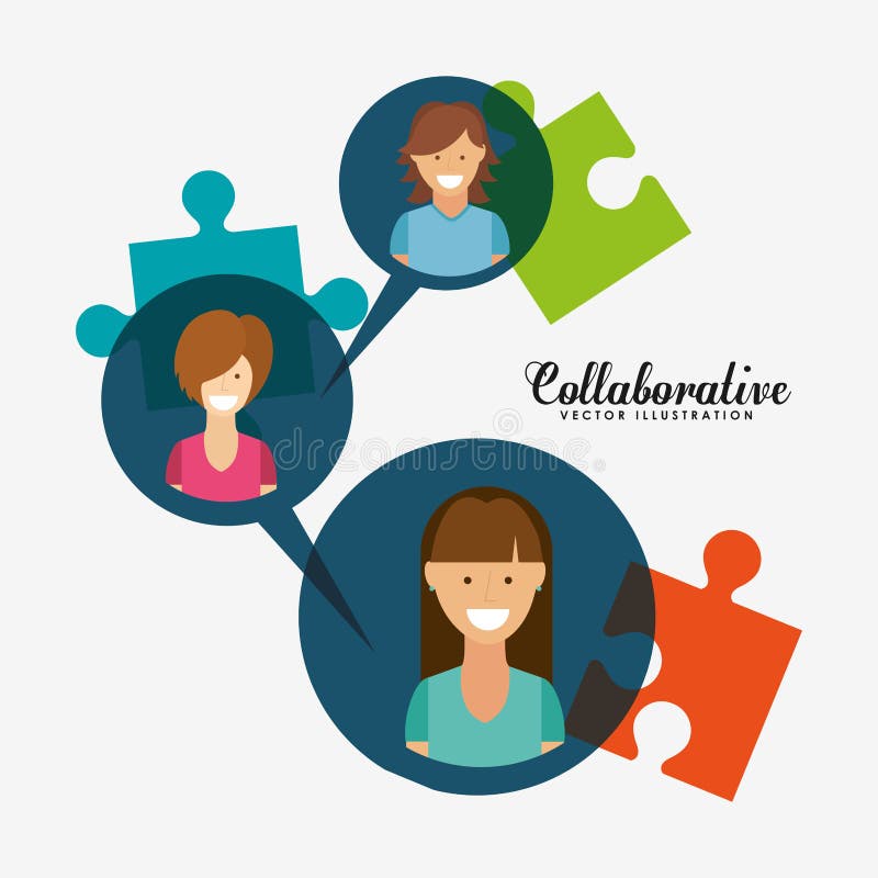Collaborative Concept Design Stock Illustration - Illustration of ...