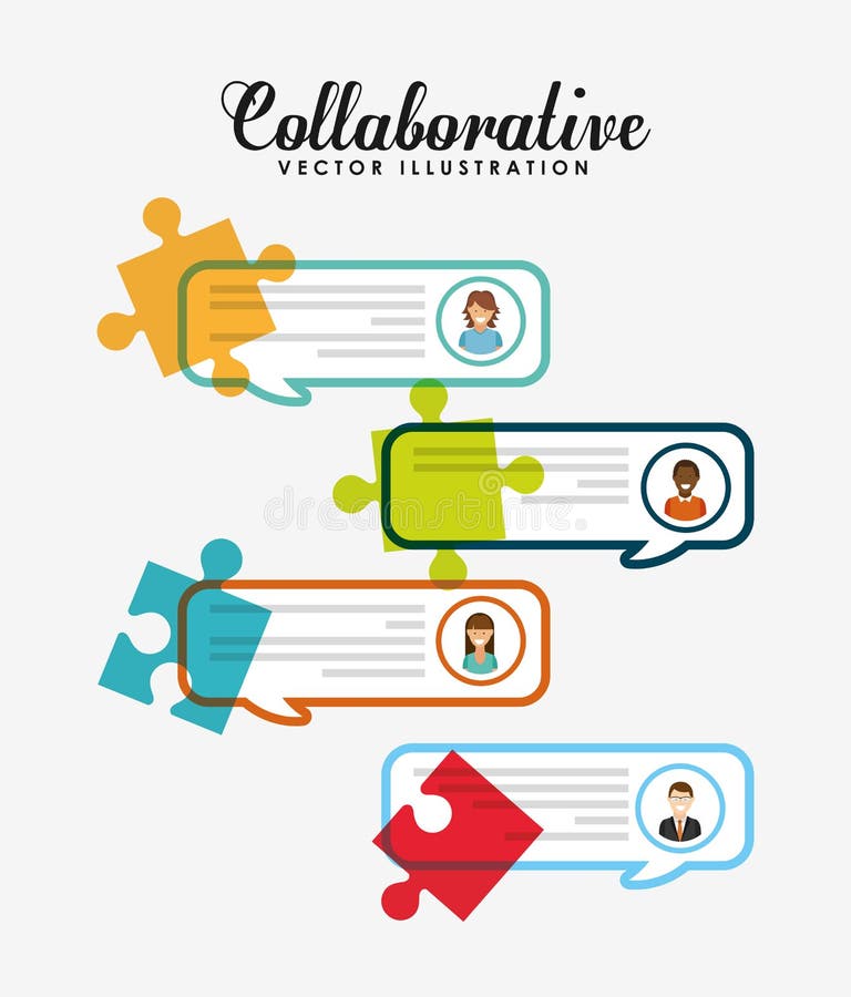 Collaborative Concept Design Stock Illustration - Illustration of ...