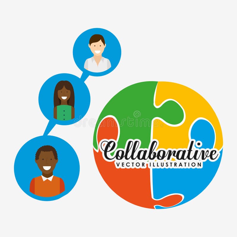 Collaborative Concept Design Stock Illustration - Illustration of ...