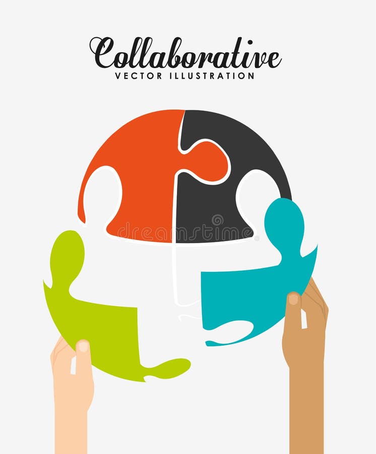 Collaborative Concept Design Stock Illustration - Illustration of color ...
