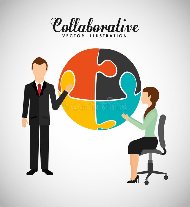 Collaborative Concept Design Stock Illustration - Illustration of ...