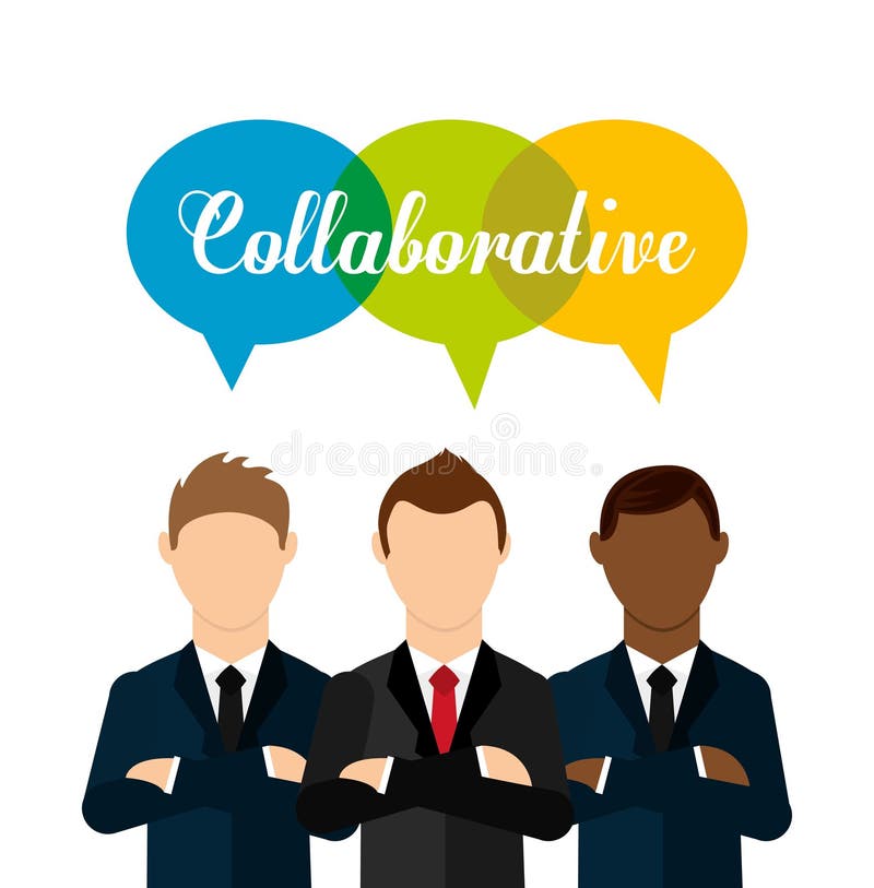 Collaborative Concept Design Stock Illustration - Illustration of ...