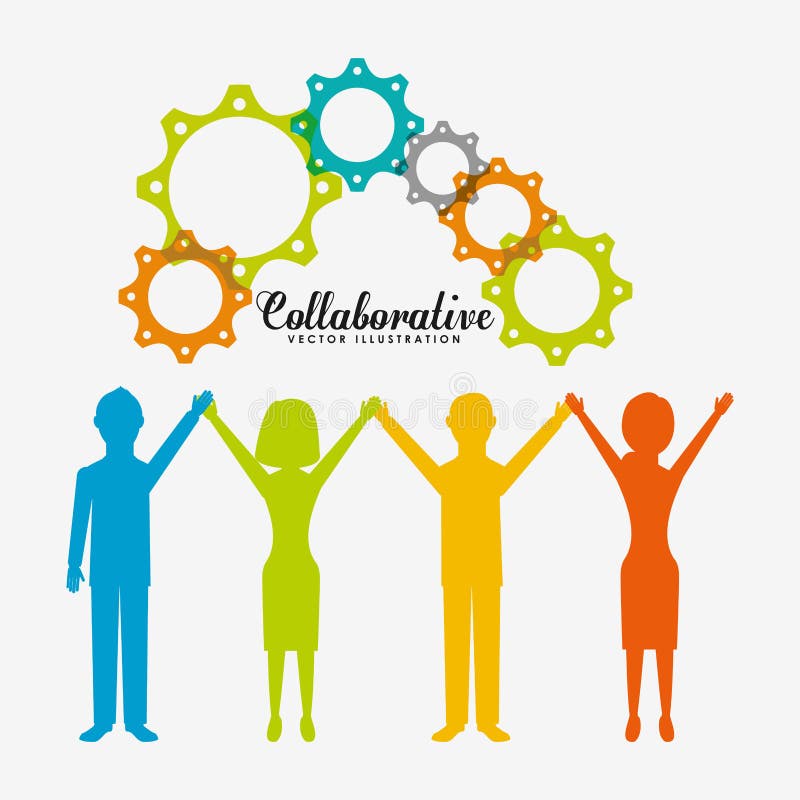 Collaborative Concept Design Stock Illustration - Illustration of ...