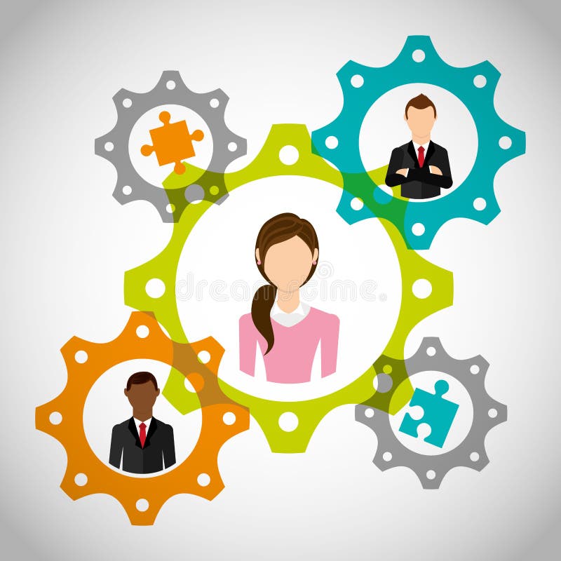 Collaborative Concept Design Stock Illustration - Illustration of ...