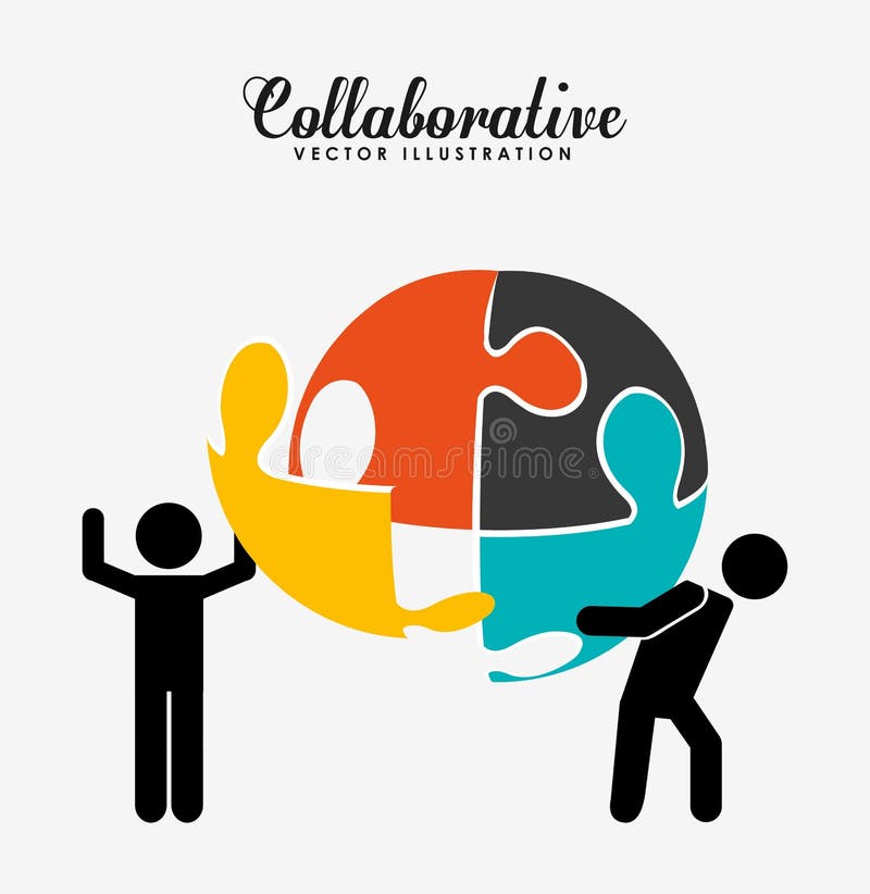 Collaborative Concept Design Stock Illustration - Illustration of ...