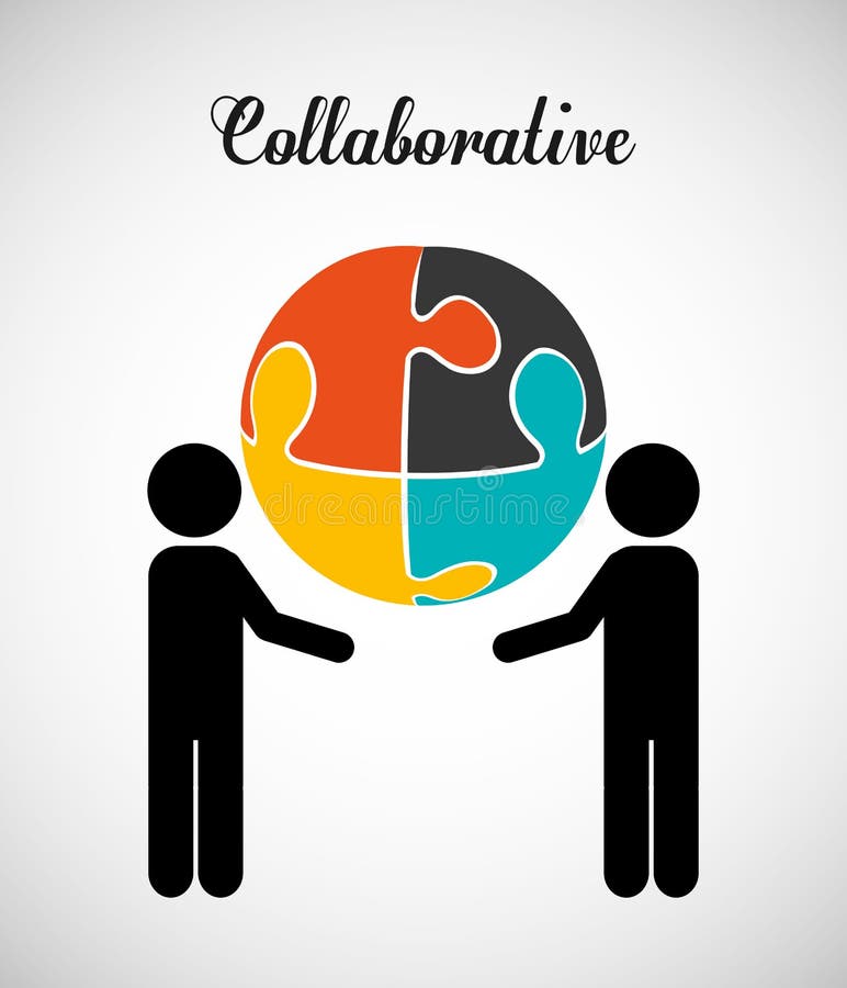 Collaborative Concept Design Stock Illustration - Illustration of ...