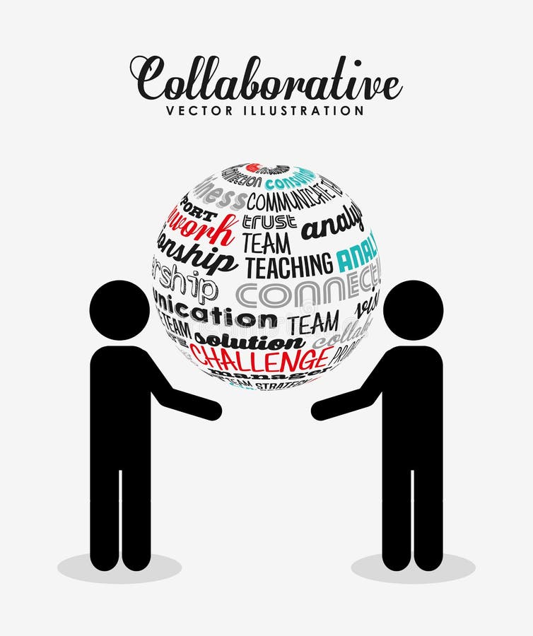 Collaborative Concept Design Stock Illustration - Illustration of ...