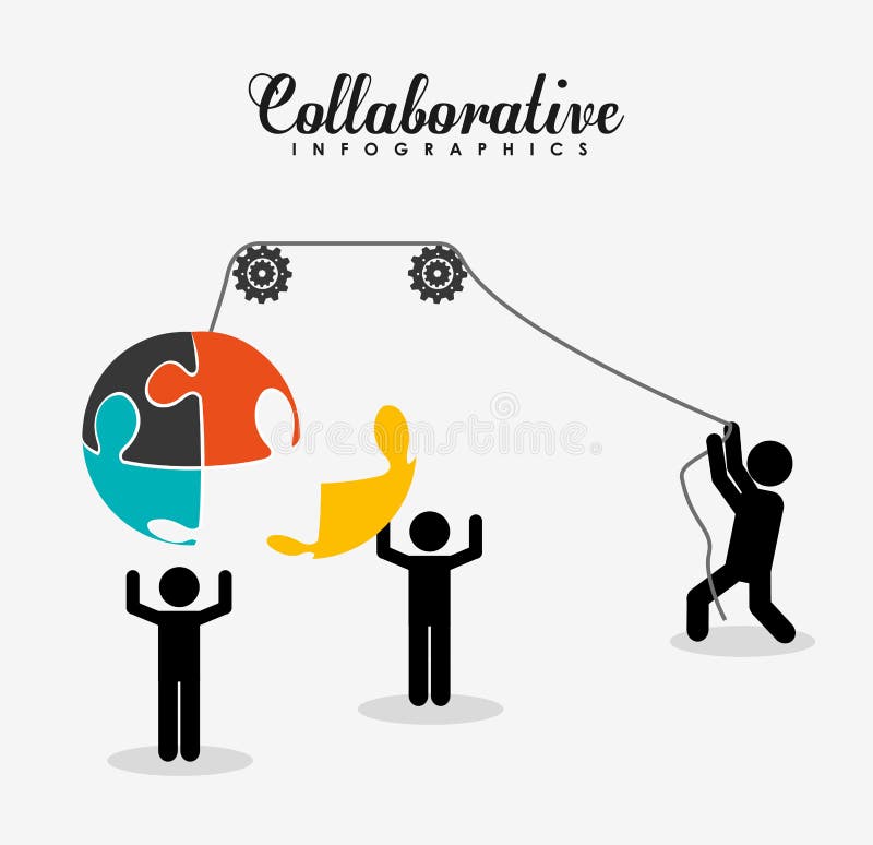 Collaborative Concept Design Stock Illustration - Illustration of ...