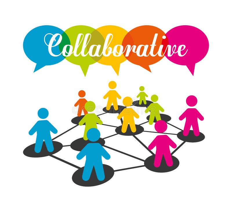 Collaborative Concept Design Stock Illustration - Illustration of ...