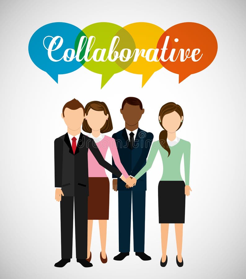 Collaborative Concept Design Stock Illustration - Illustration of ...