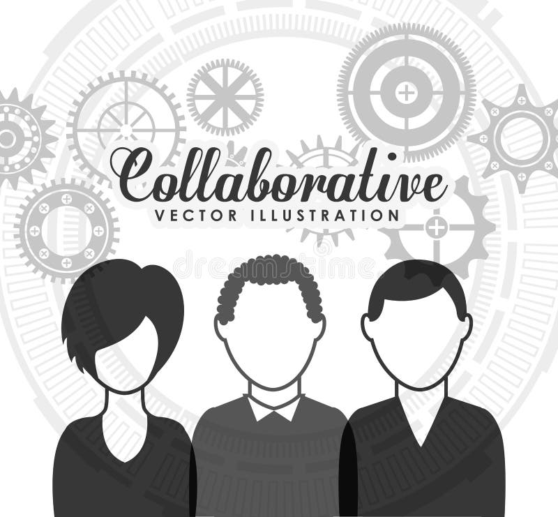 Collaborative Concept Design Stock Vector - Illustration of solution ...