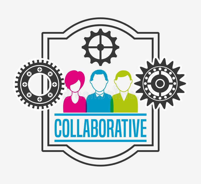 Collaborative Concept Design Stock Illustration - Illustration of data ...