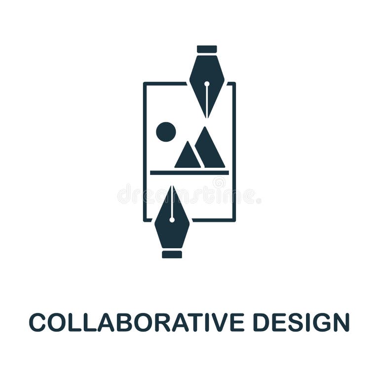 Collaborative Design Icon. Simple Element from Design Technology ...
