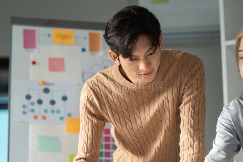 Collaborative Design Session Modern Office Creative Process Bright ...