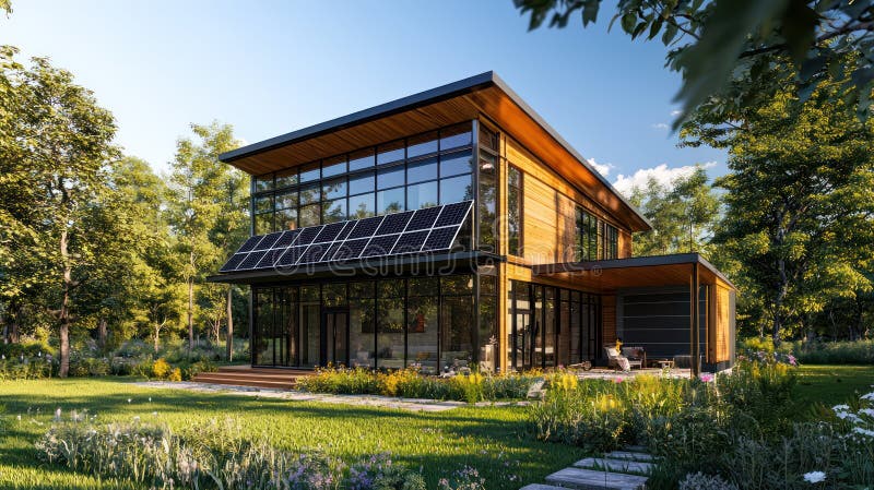 Collaborative Design for Solar-Ready Homes Stock Illustration - Illustration of designing ...