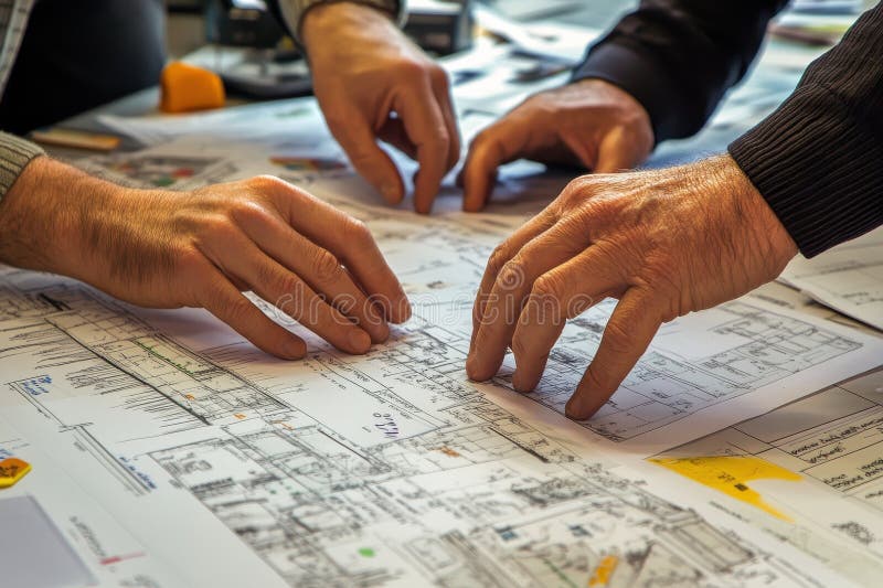 Collaborative Discussion Over Architectural Blueprints in a Modern ...