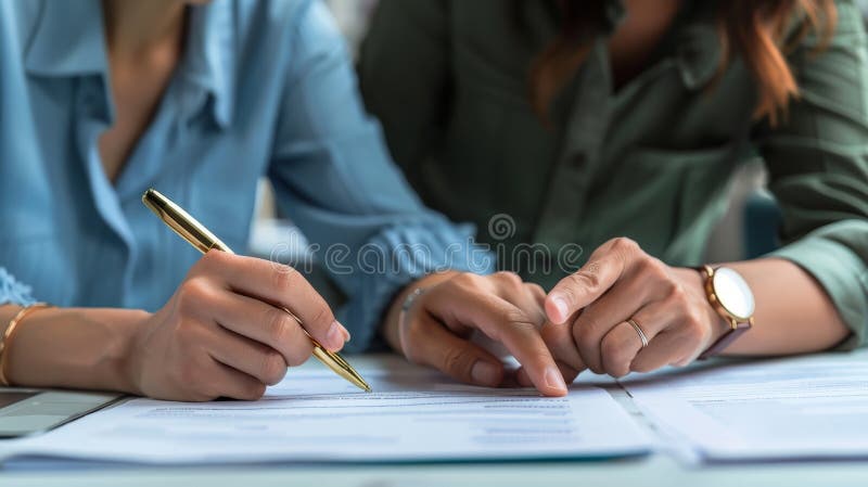 The Collaborative Document Review.AI Generated Image Stock Image ...