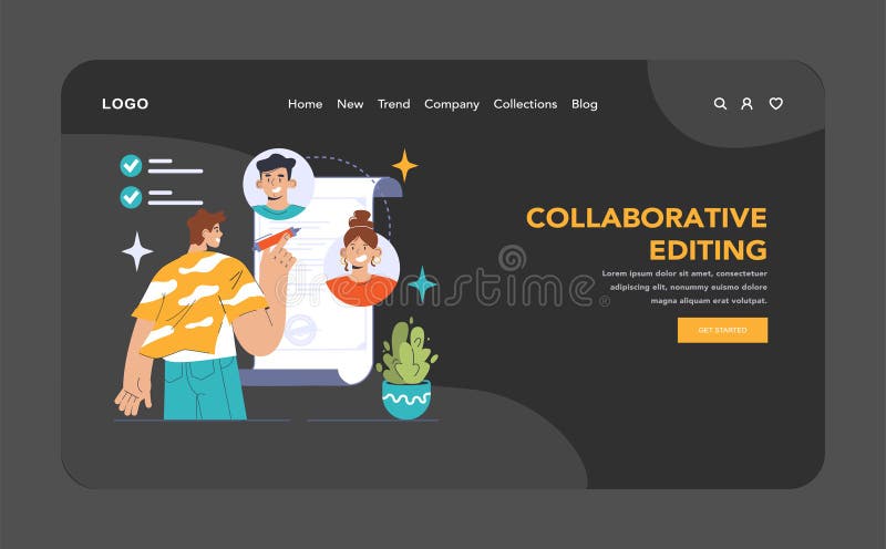 Collaborative Editing Stock Illustrations – 200 Collaborative Editing Stock Illustrations ...