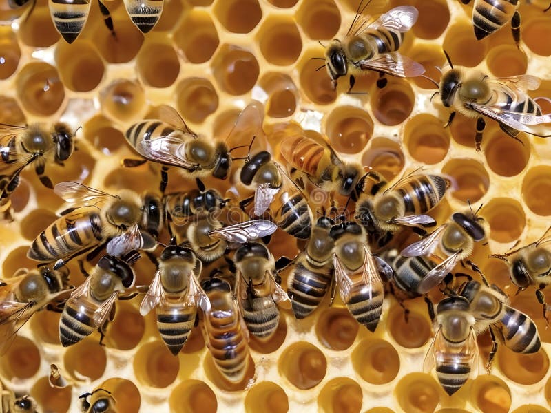 Collaborative Efficiency: Hive of Industry Stock Photo - Image of ...