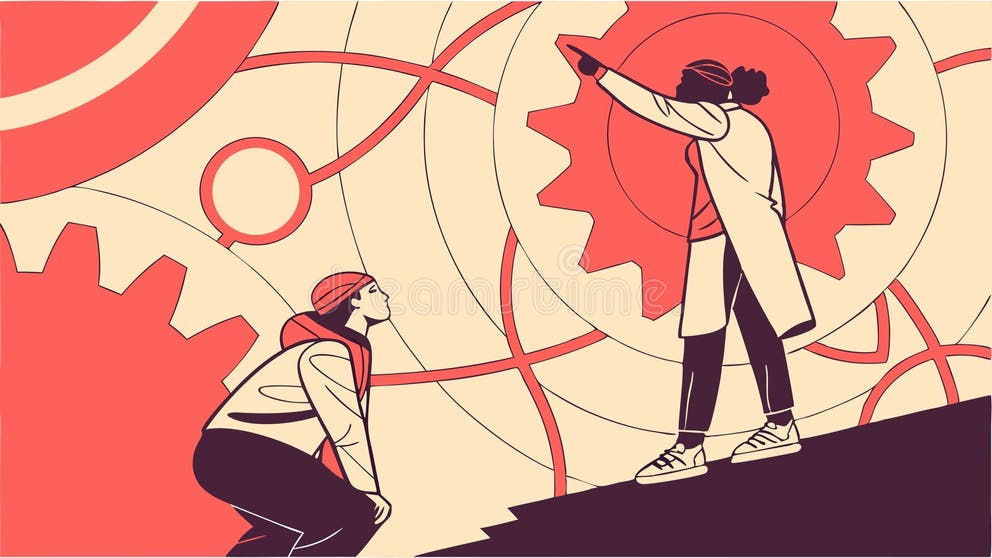 Collaborative Effort, Abstract Problem Solving, Vector Design ...