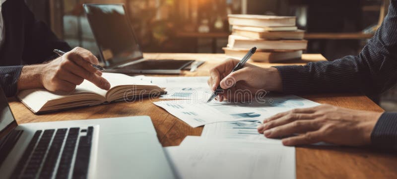 The Collaborative Effort in a Business Meeting with Documents and ...