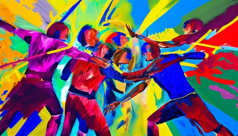 Collaborative Efforts: Abstract Expressionism Artwork, Made with ...