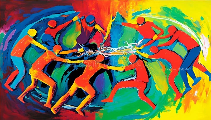 Collaborative Efforts: Abstract Expressionism Artwork, Made with ...