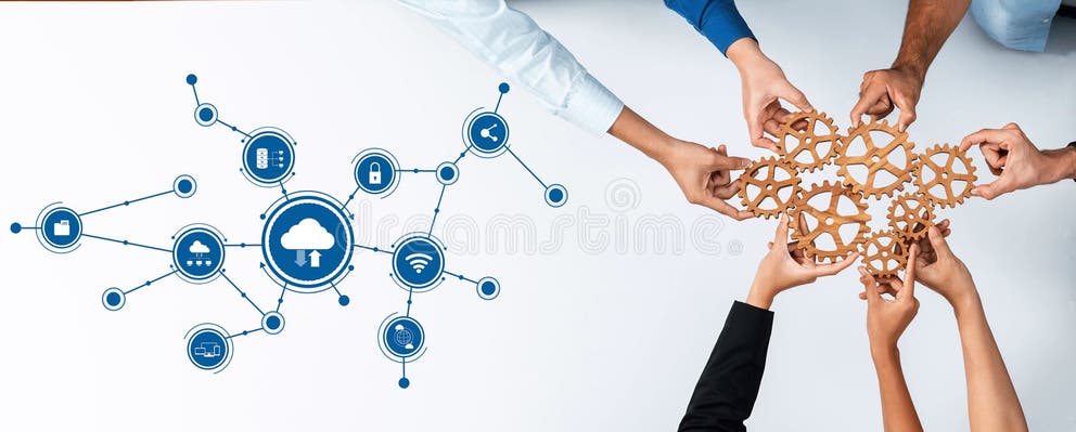 Collaborative Efforts in Cloud Computing with Hands Joining To Create a ...