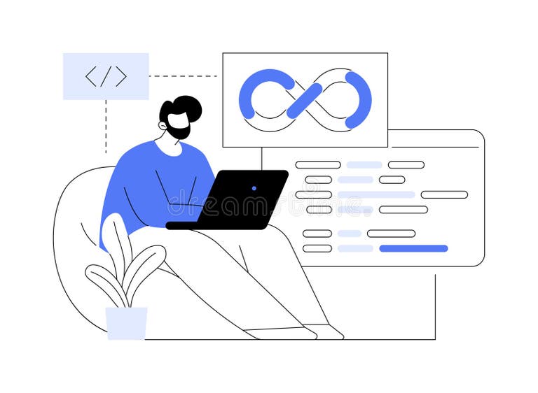 Collaborative Framework Isolated Cartoon Vector Illustrations. Stock Vector - Illustration of ...