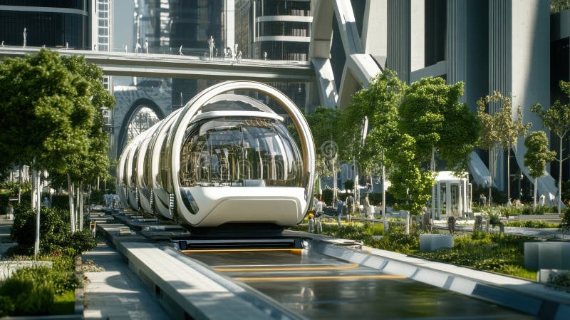 Collaborative Futuristic Projects Innovating Smart Urban Mobility Stock ...