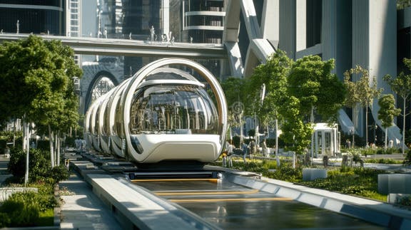 Collaborative Futuristic Projects Innovating Smart Urban Mobility Stock ...