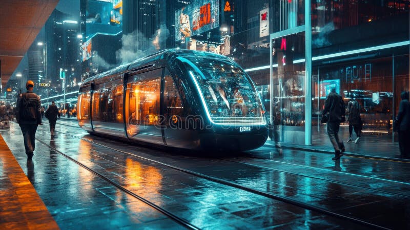 Collaborative Futuristic Projects Innovating Smart Urban Mobility Stock ...