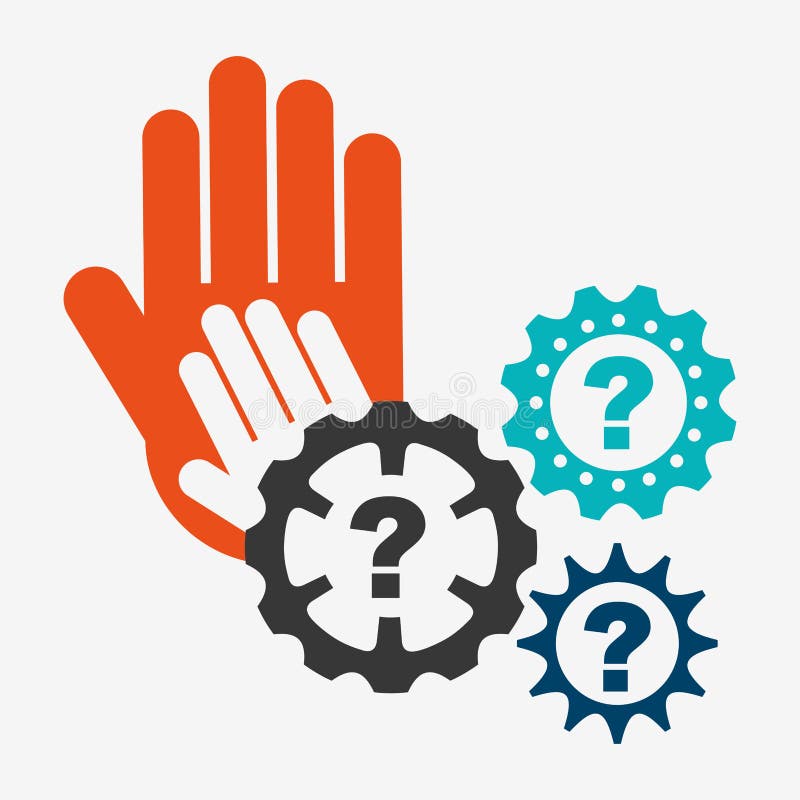 Collaborative hands design stock illustration. Illustration of hands ...