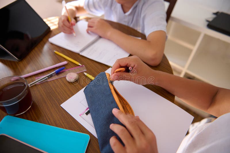 Collaborative Homework Session with Focus on Writing and Drawing Skills ...