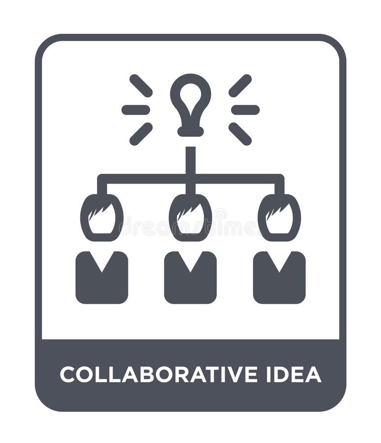 Collaborative Idea Isolated Icon. Simple Element Illustration from ...