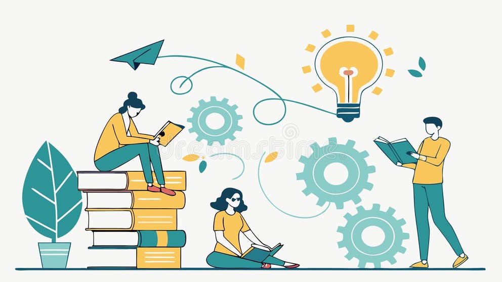 Collaborative Innovation Creative Problem-Solving Team. Vector Design ...