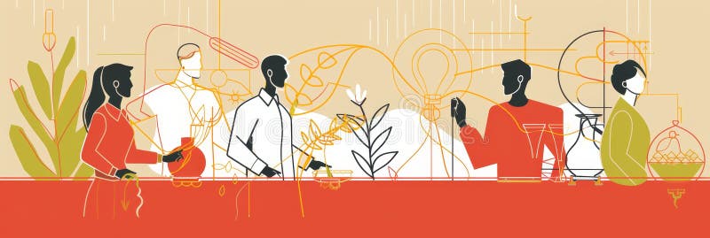 Collaborative Innovation Diverse Team Working Together on New Ideas a ...