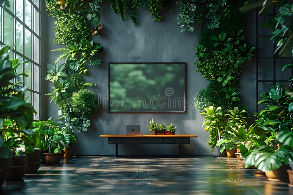 Collaborative Innovation Hub: Virtual Meeting Space Stock Illustration ...