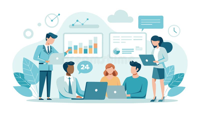 Collaborative Intelligence, Business Success Powered by Data Stock ...