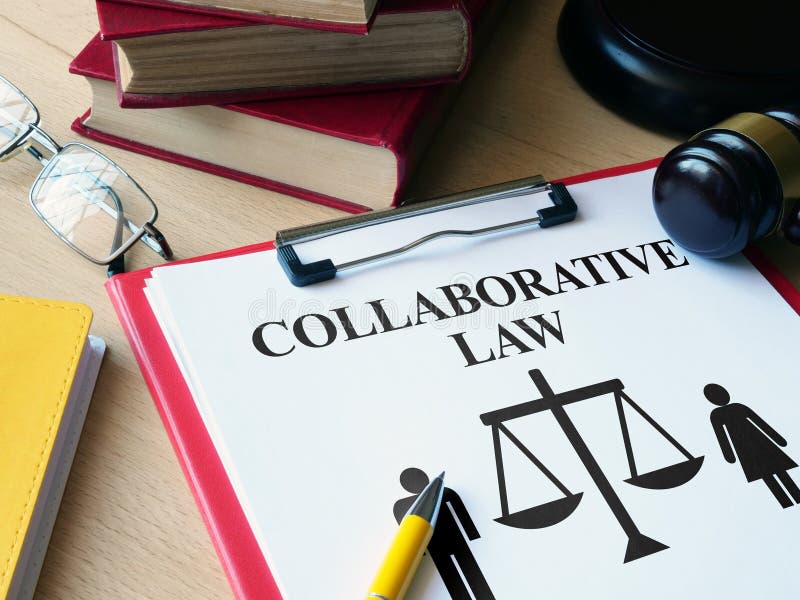 Collaborative Law is Shown Using the Text Stock Image - Image of ...