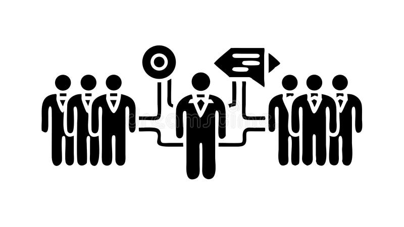 Collaborative Leadership. Empowering Team Direction. Vector Design ...