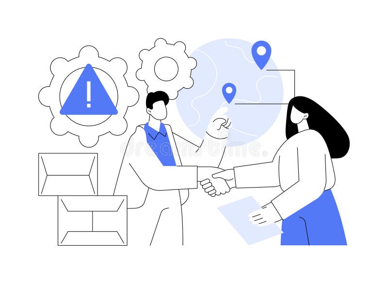 Collaborative Logistics Abstract Concept Vector Illustration. Stock ...