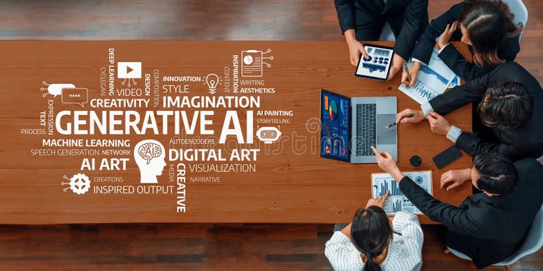 Collaborative Meeting on Generative AI Discussing Creativity, Machine Learning, and Digital Art ...