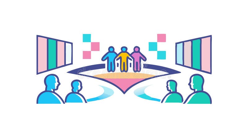 Collaborative Meeting with Interactive Screens. Digital Workspace ...